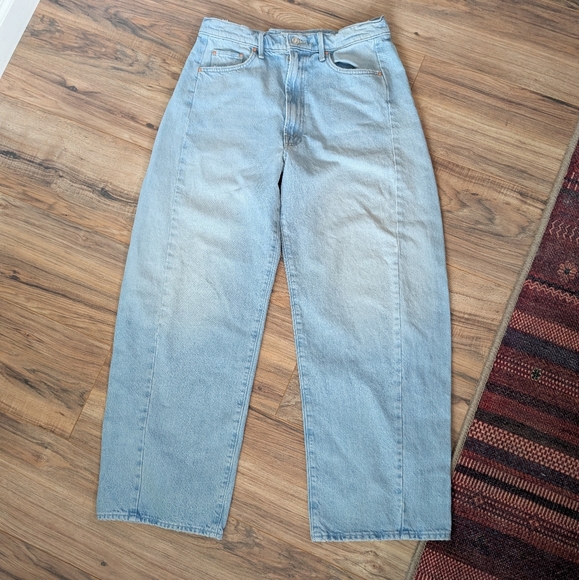 MOTHER | Jeans | Mother Full Pipe Flood High Waist Barrel Leg | Poshmark